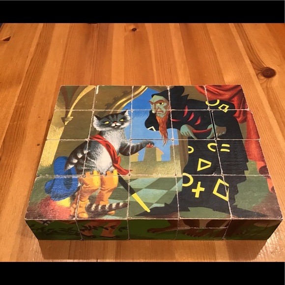 Vintage | Games | Vintage Block Puzzle Fairy Tales Made In ...